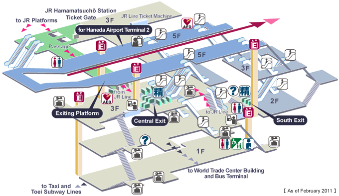 Tokyo Monorail : Monorail Guide > Monorail Hamamatsucho > Station ...