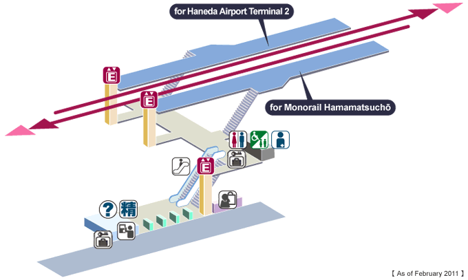 Tokyo Monorail : Monorail Guide > Ryutsu Center > Station Information