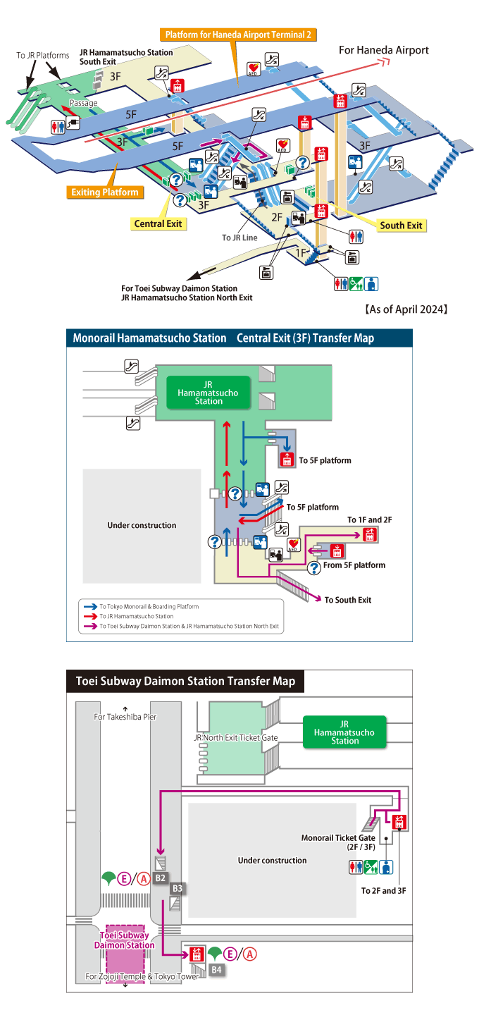 Tokyo Monorail : Monorail Guide > Monorail Hamamatsucho > Station ...